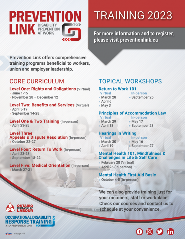 Prevention Link Training 2023