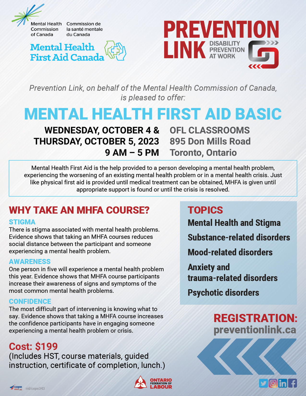 Mental Health First Aid Basic – In-Person